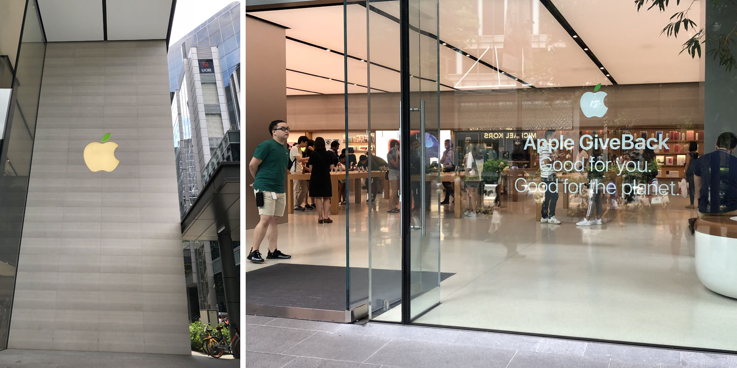 As usual, Apple Store logos and shirts go green to celebrate Earth Day ...