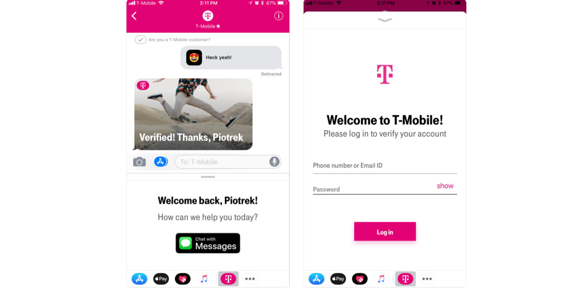 T-Mobile app for iOS adds support for Business Chat via iMessage - 9to5Mac