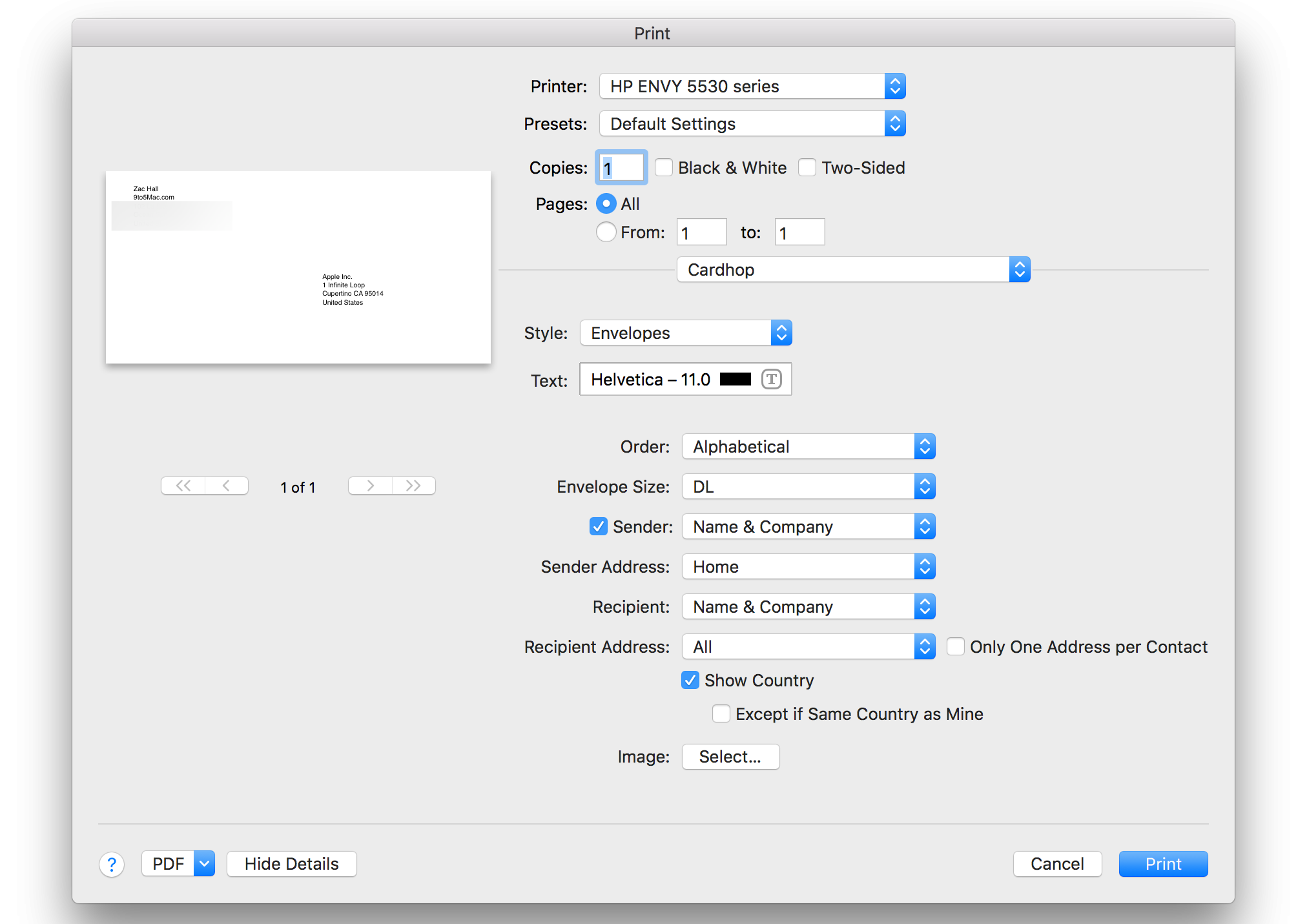 Cardhop 1.1 introduces Smart Groups, customized contact printing, more ...