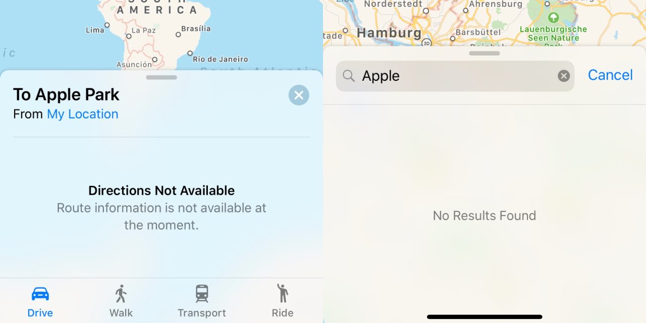 Apple Maps has been down for hours, users unable to search for places ...