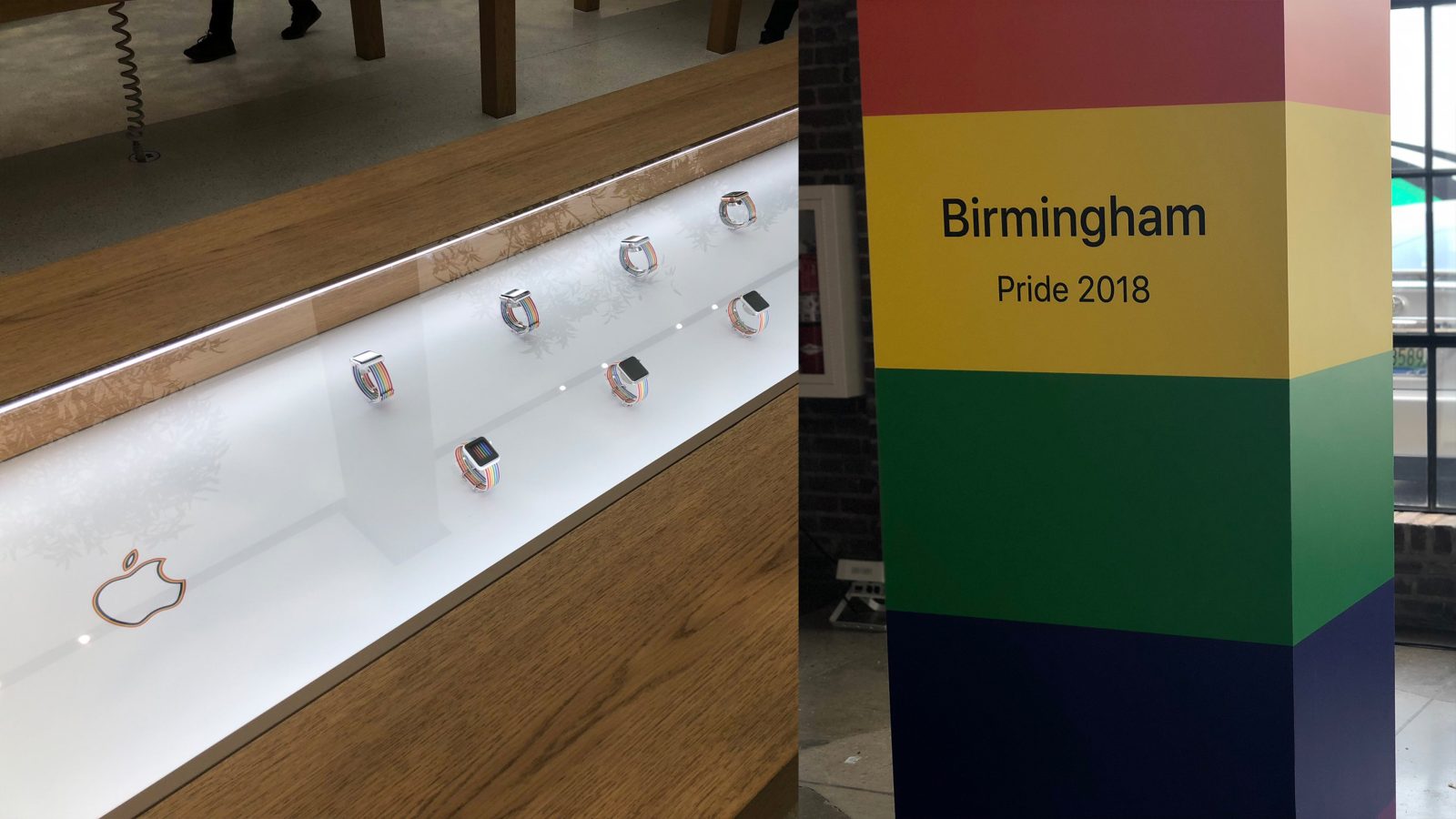 Apple promotes Pride Edition Watch band with custom store displays ...