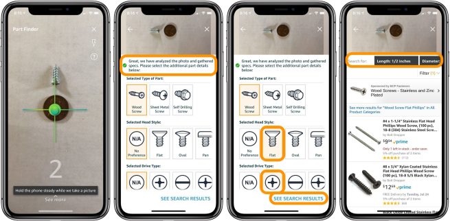 Amazon iPhone app adds AR ‘part finder’ for identifying and buying ...