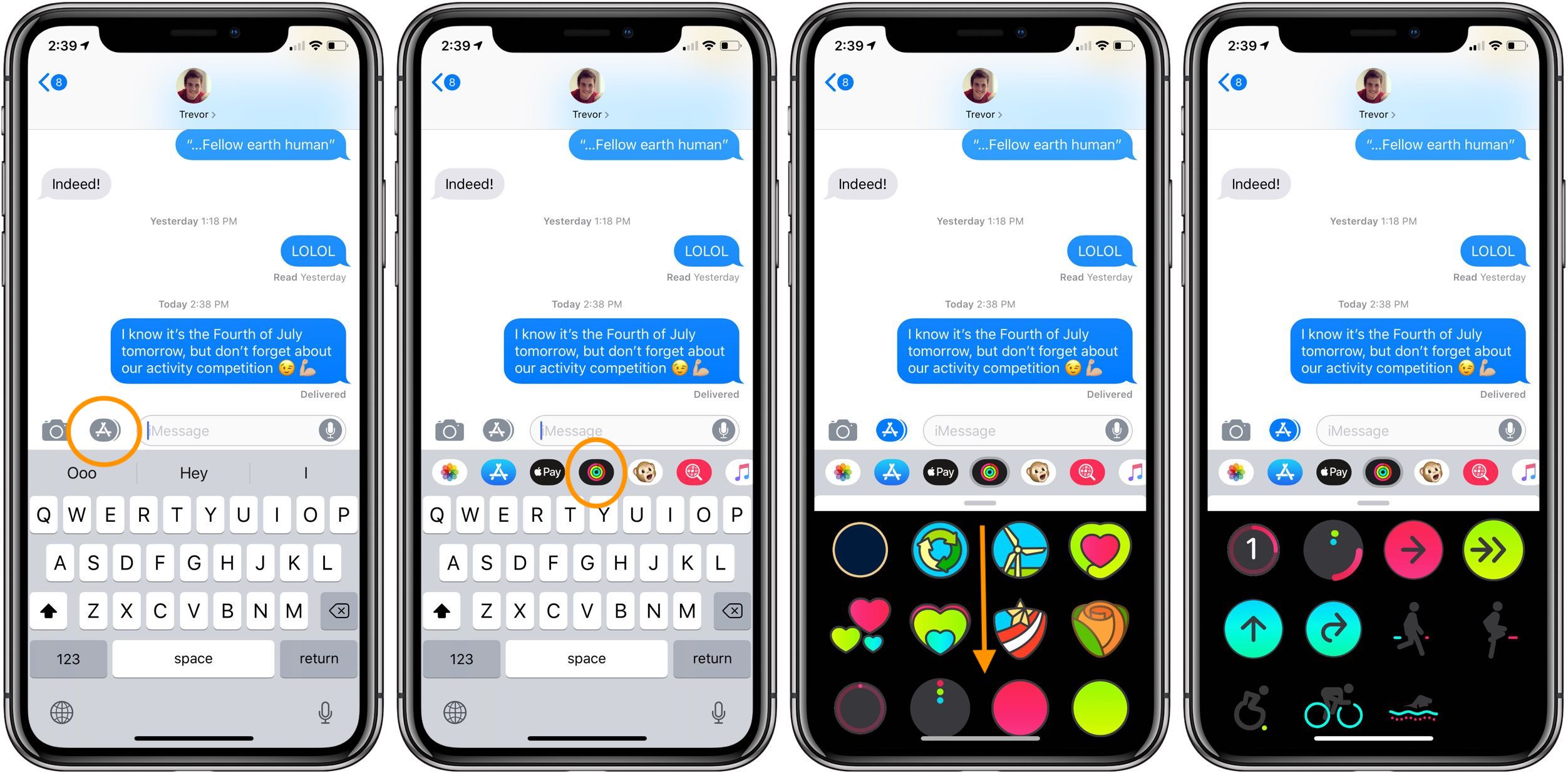 iOS 12: How to use the animated Activity app stickers in Messages - 9to5Mac