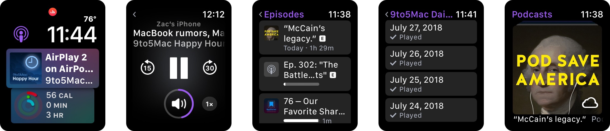 Using the new Apple Watch Podcasts app in watchOS 5 - 9to5Mac