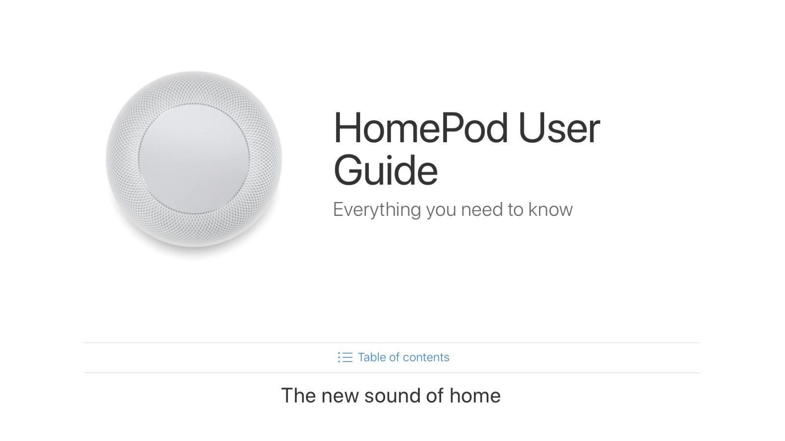 HomePod: How to get the official Apple user guide for free - 9to5Mac