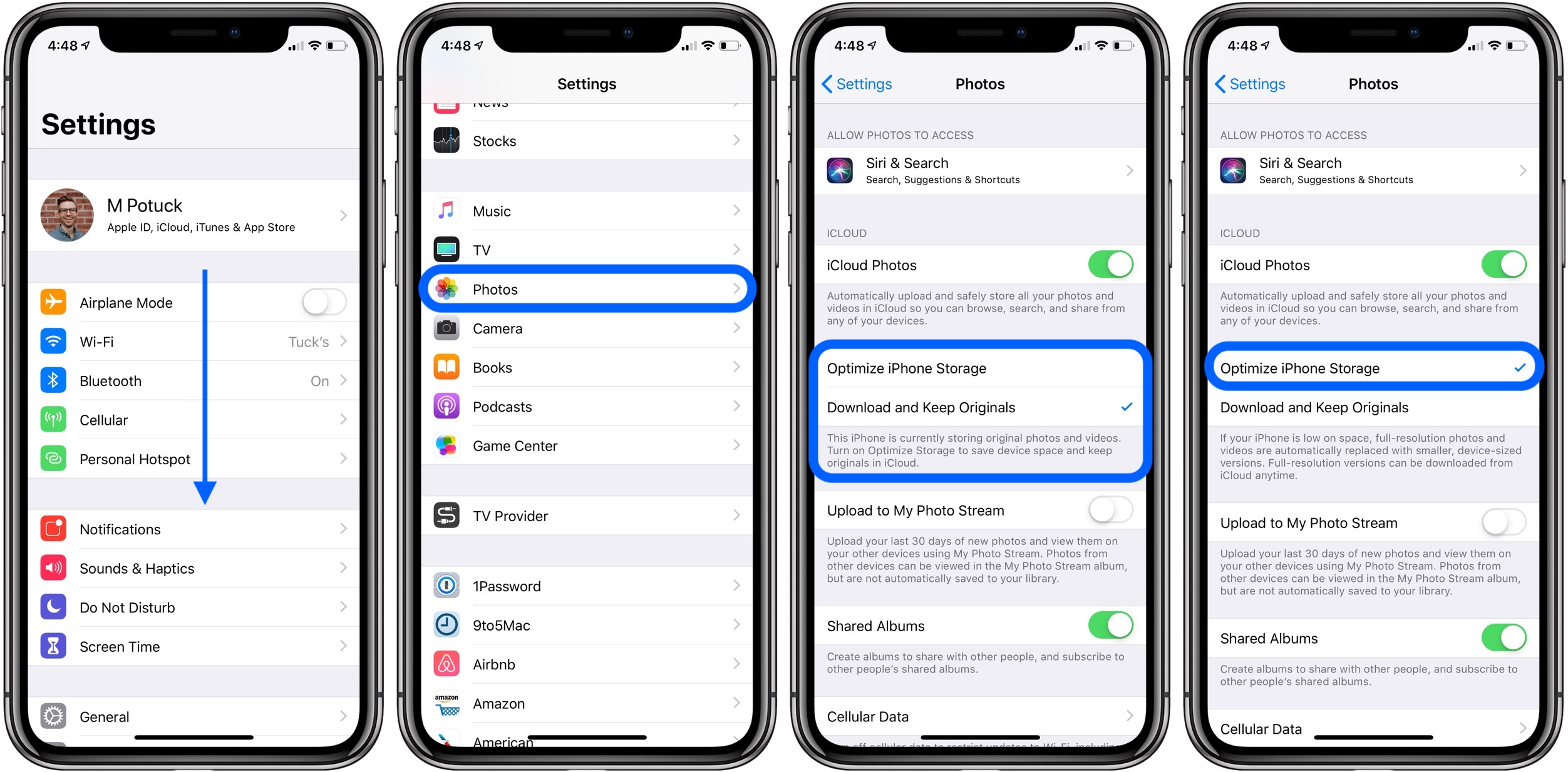 iPhone & iPad: How to free up space with iCloud Photos optimized ...