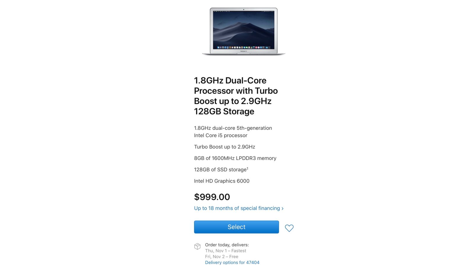 Last-generation MacBook Air still available to purchase at $999 - 9to5Mac