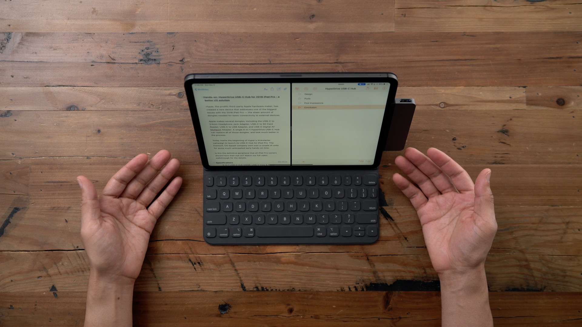 First look: HyperDrive USB-C Hub for 2018 iPad Pro [Video] - 9to5Mac