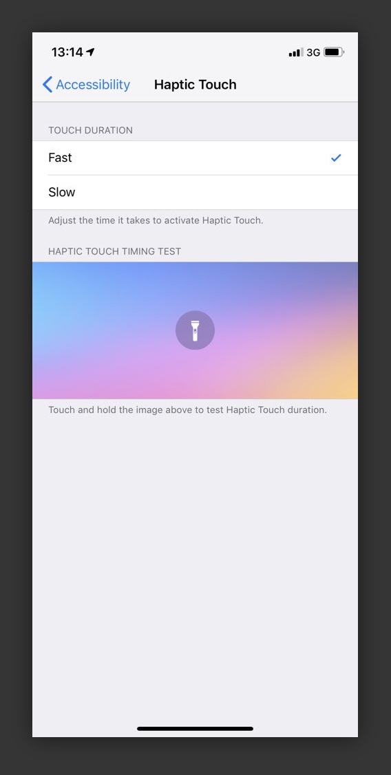 How to change Haptic Touch gesture duration on iPhone XR - 9to5Mac