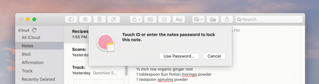 How to lock notes on Mac - 9to5Mac