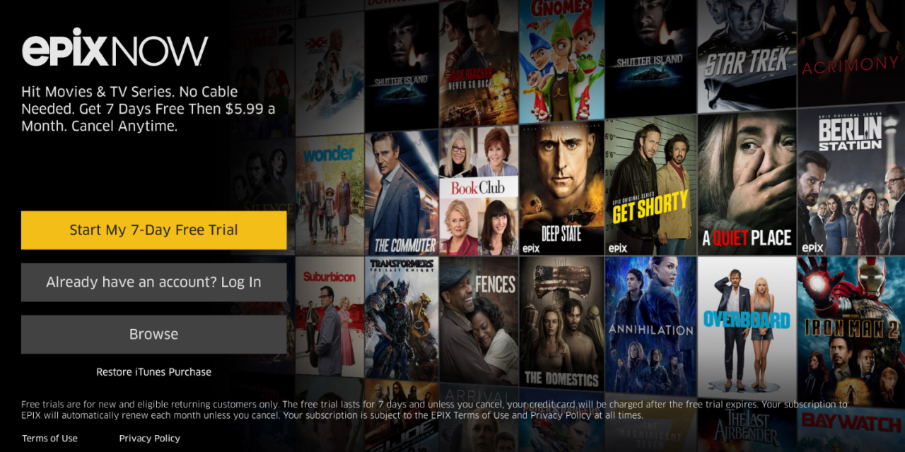 EPIX launches standalone streaming service ‘NOW’, available on iOS and ...