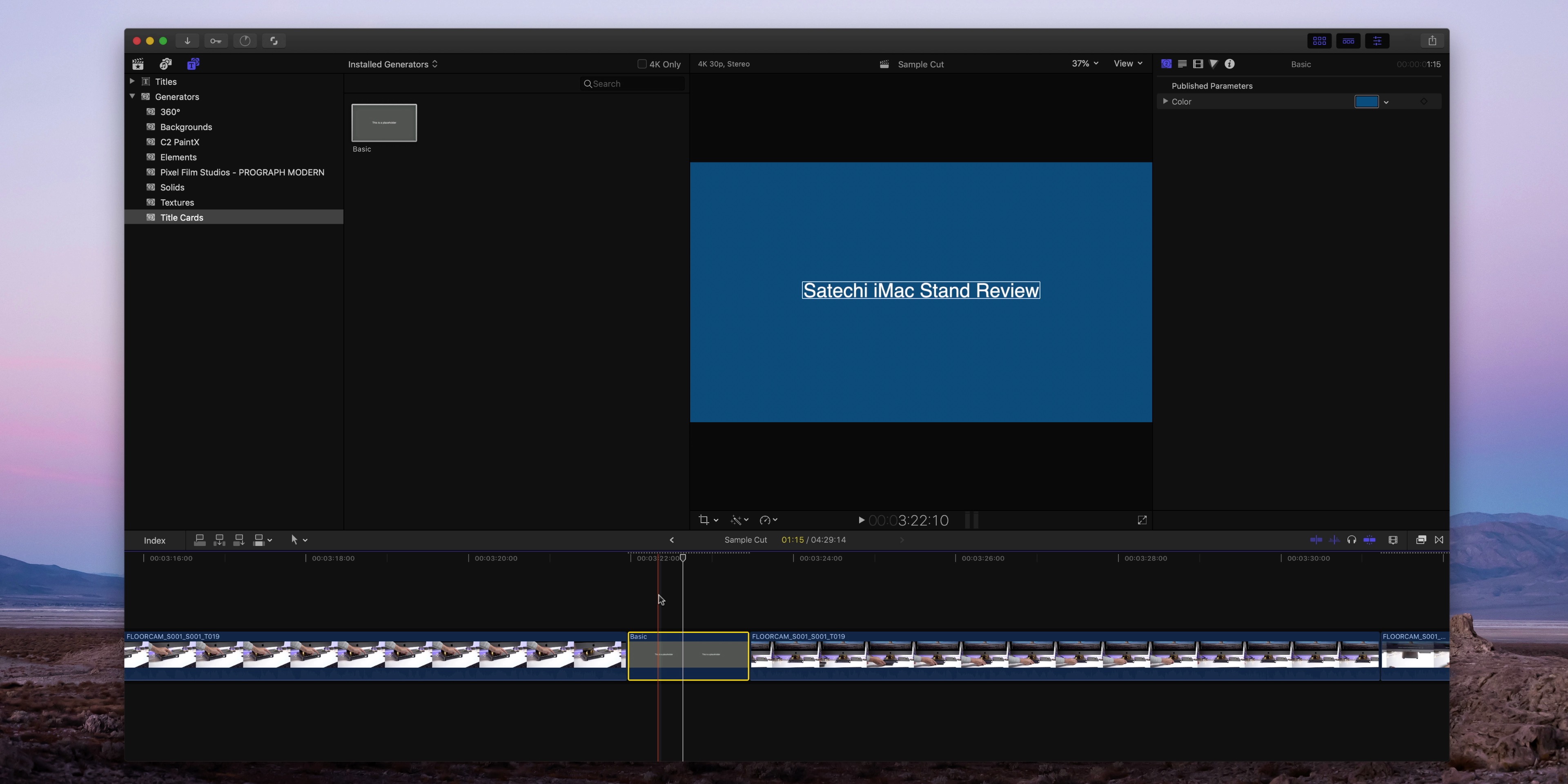 Final Cut Friday: How to create reusable, customizable title cards ...