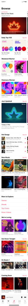 Apple Music 'Browse' tab reorganized to help users find music and ...