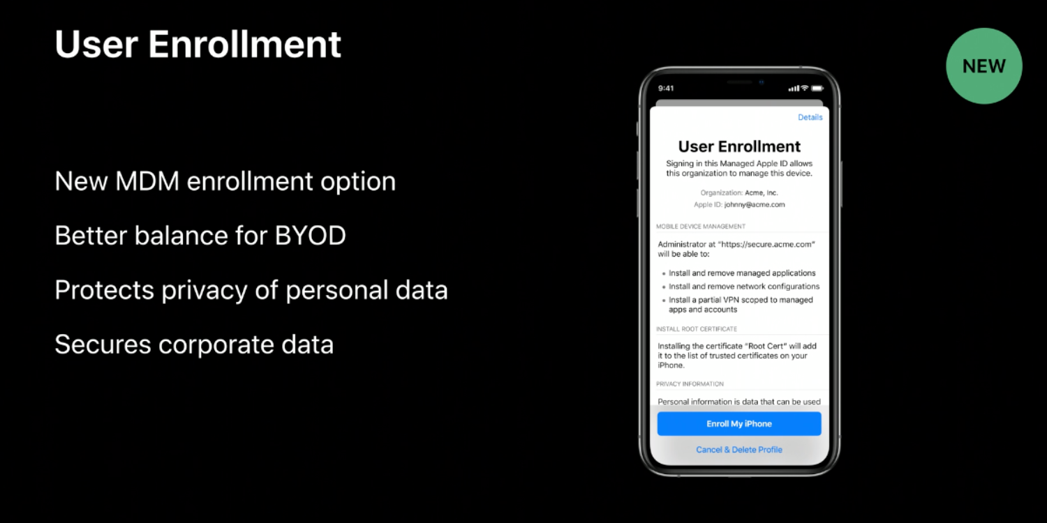 Changes to Device management in iOS 13, iPadOS 13, and macOS Catalina ...