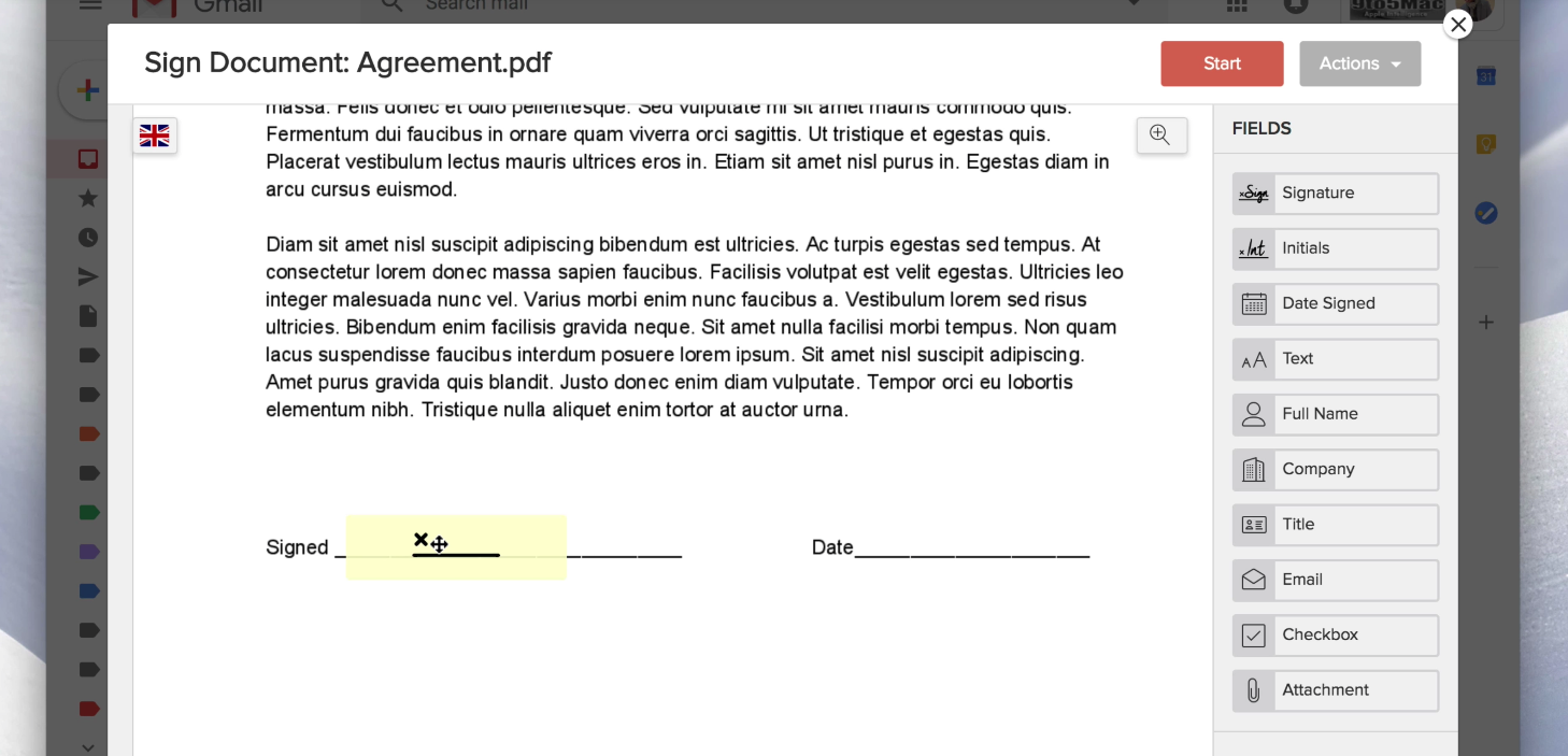 How to sign documents directly in Gmail on Mac with Eversign (+ free ...