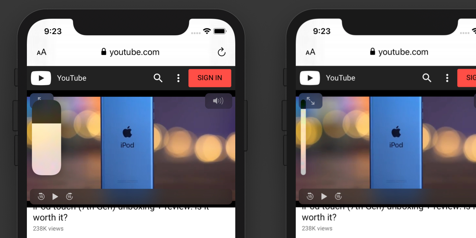 This is the new volume indicator in iOS 13 - 9to5Mac