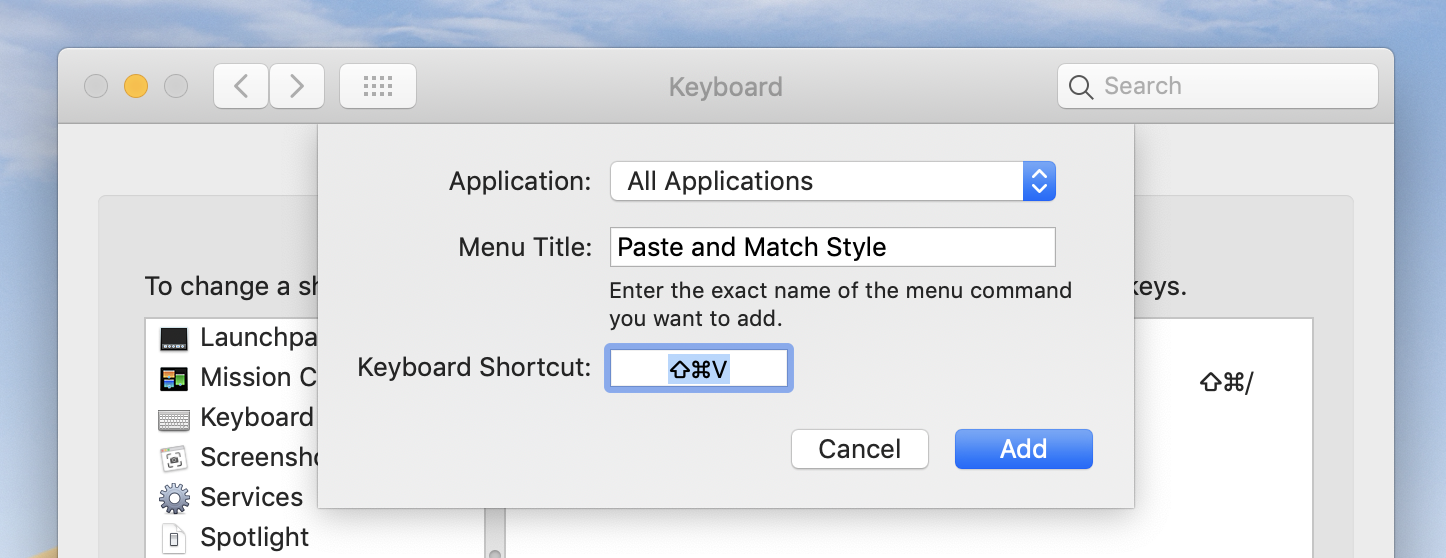 How to create a shortcut to paste and match style on Mac - 9to5Mac