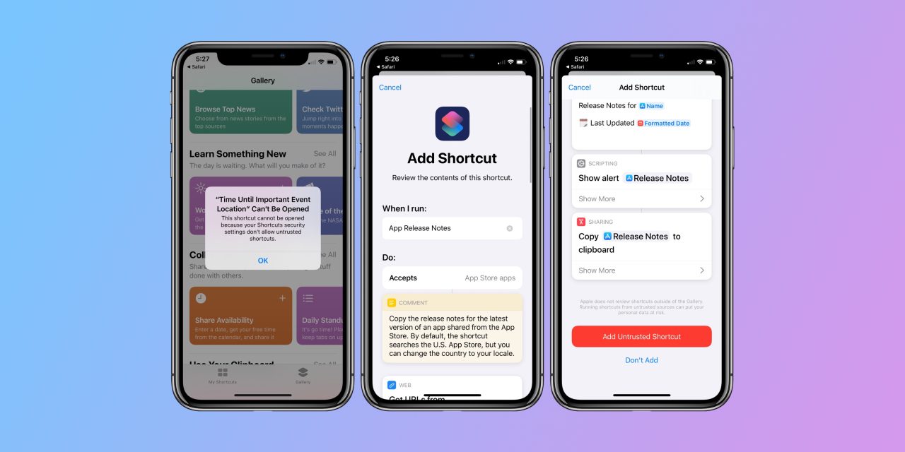 iOS 13: How to allow ‘Untrusted Shortcuts’ in your library - 9to5Mac