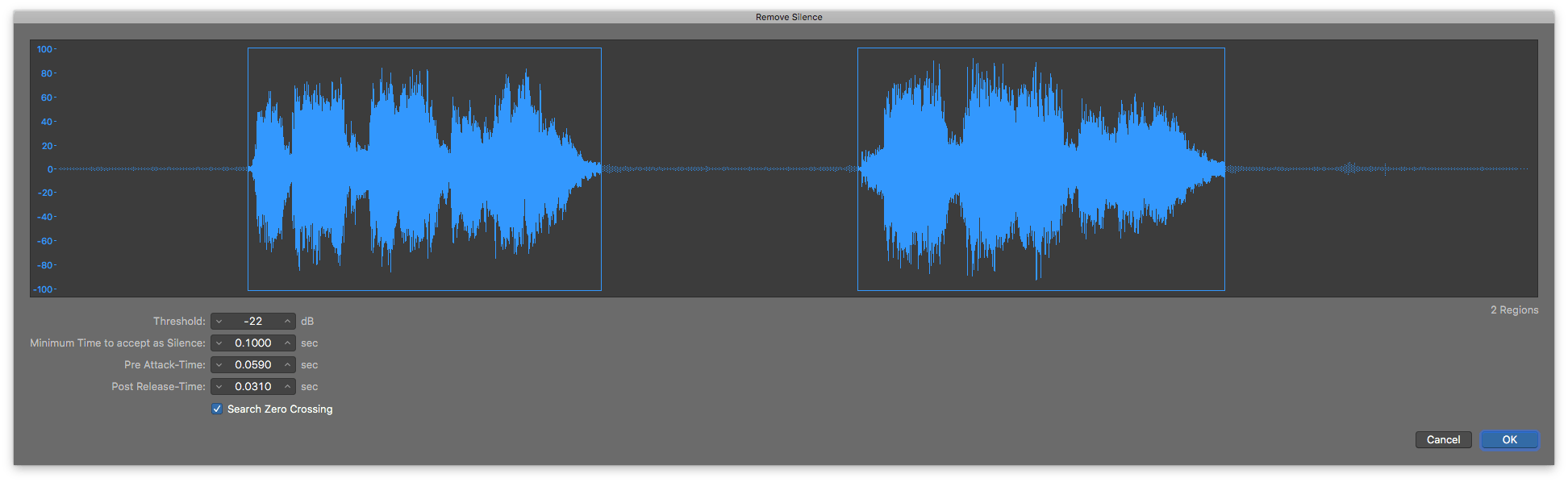 Editing noisey audio files with Remove Silence in Logic Pro X - 9to5Mac
