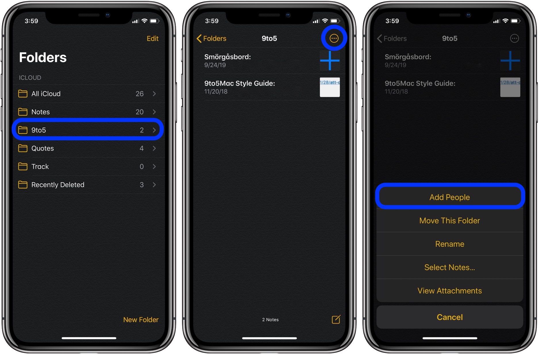 How to share Notes app folders on iPhone, iPad, and Mac - 9to5Mac