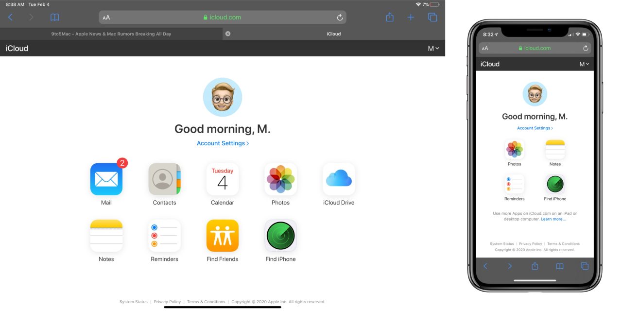 PSA: iCloud․com accessible from iOS and Android with support for Photos ...