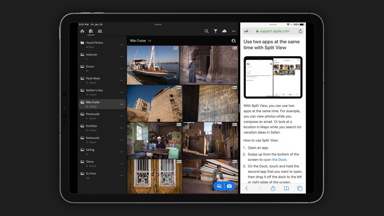 Adobe Lightroom adds support for Split View on iPad, workflow ...