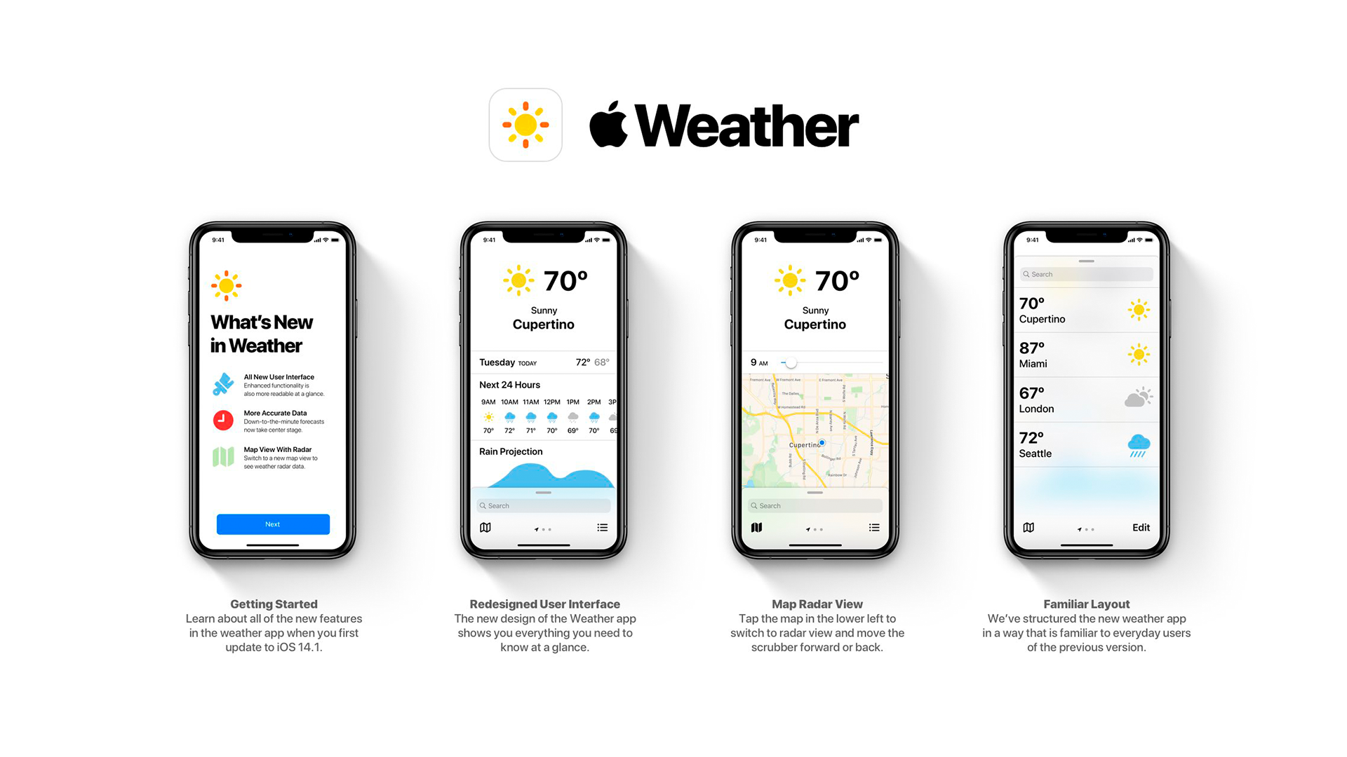 Concept imagines a redesigned Weather app for iOS based on Dark Sky ...