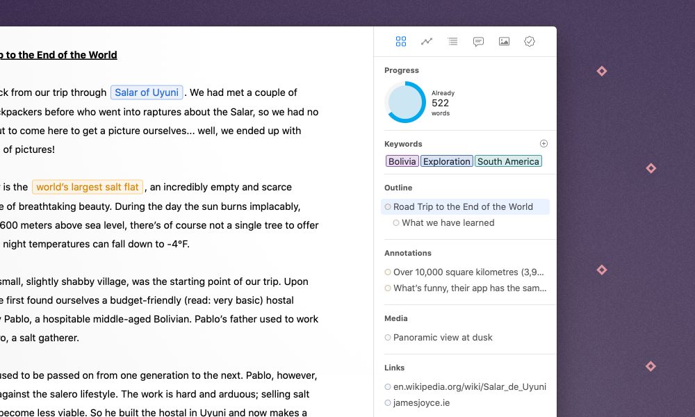 Ulysses 20 writing app brings new dashboard with grammar and style ...