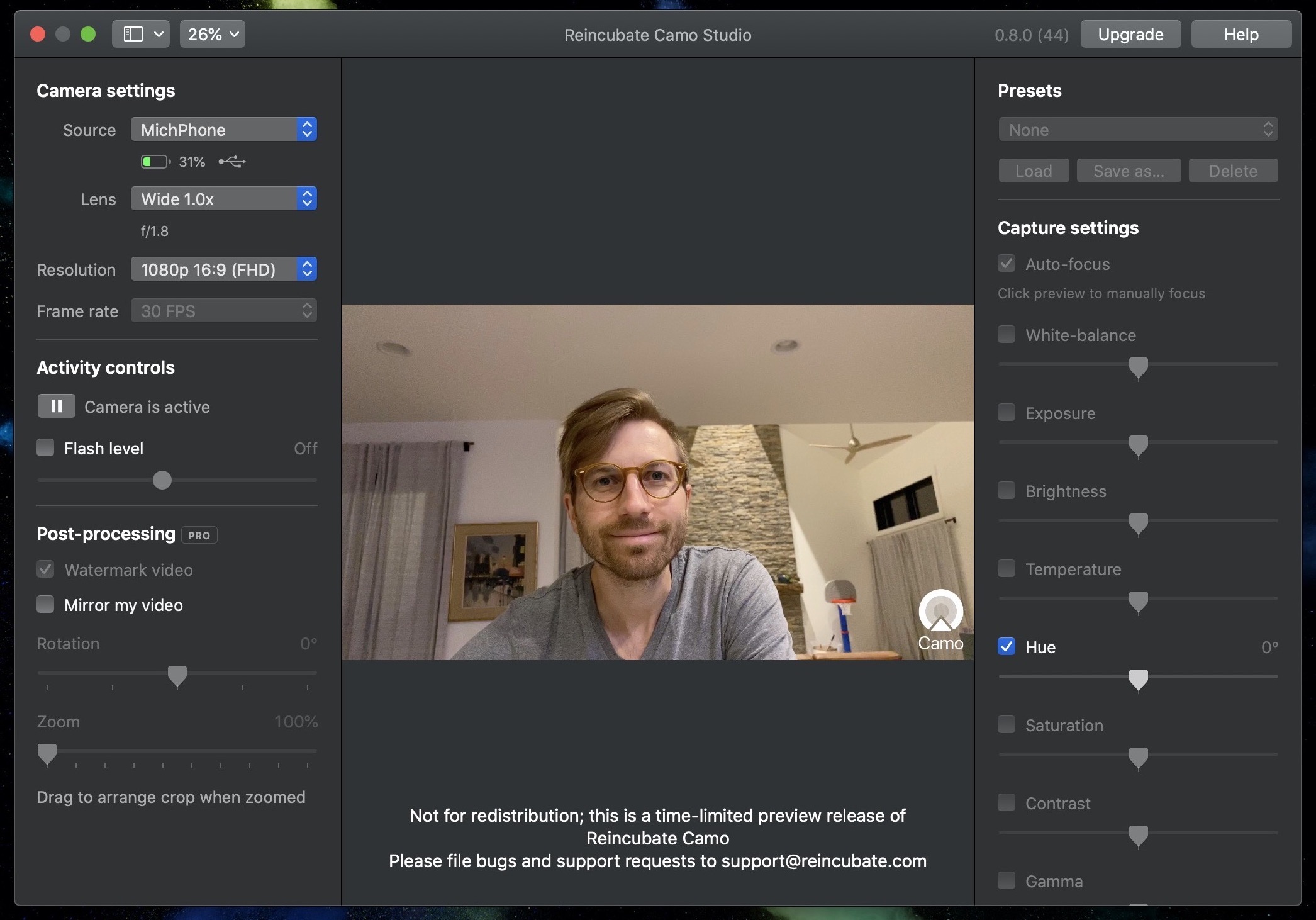 Reincubate Camo replaces your potato-quality Mac webcam with your ...
