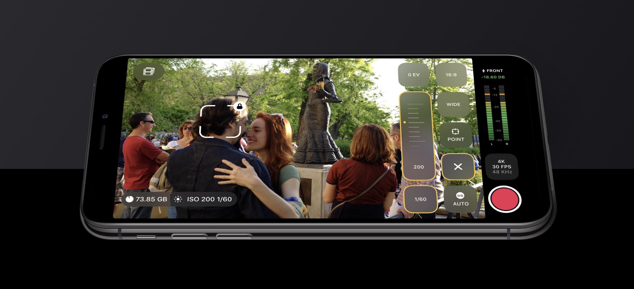 REC iPhone app from Camera+ is a pro video recorder with full manual ...