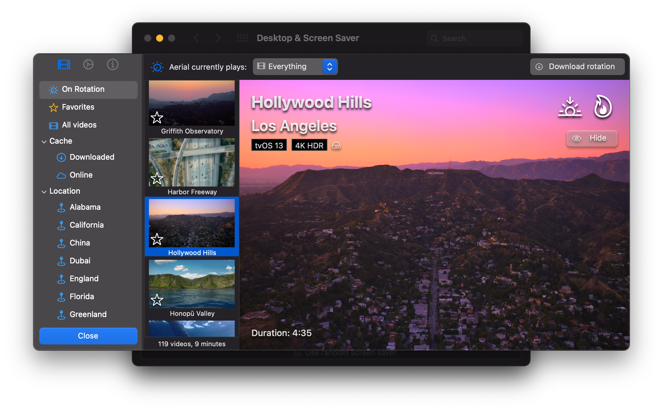Aerial app updated with new settings interface and more screensavers ...