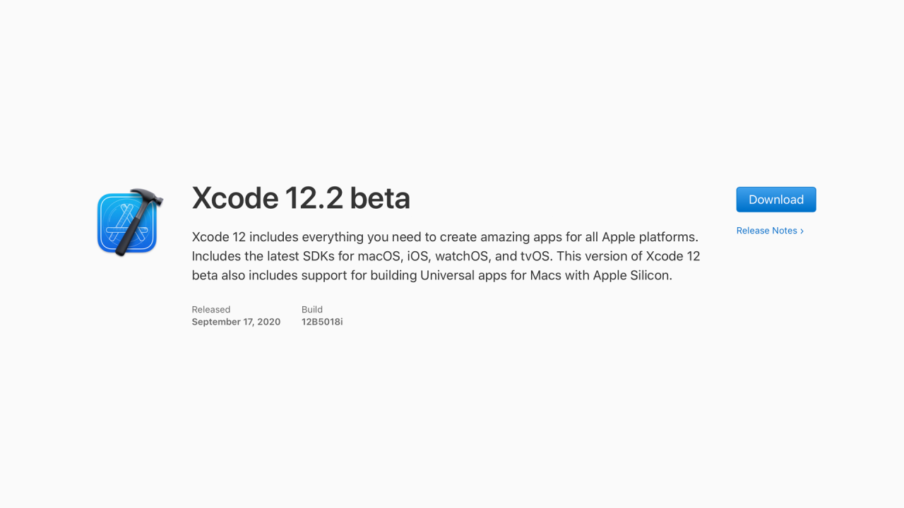 Xcode 12.2 beta now available to developers, iOS 14.2 mentioned in ...