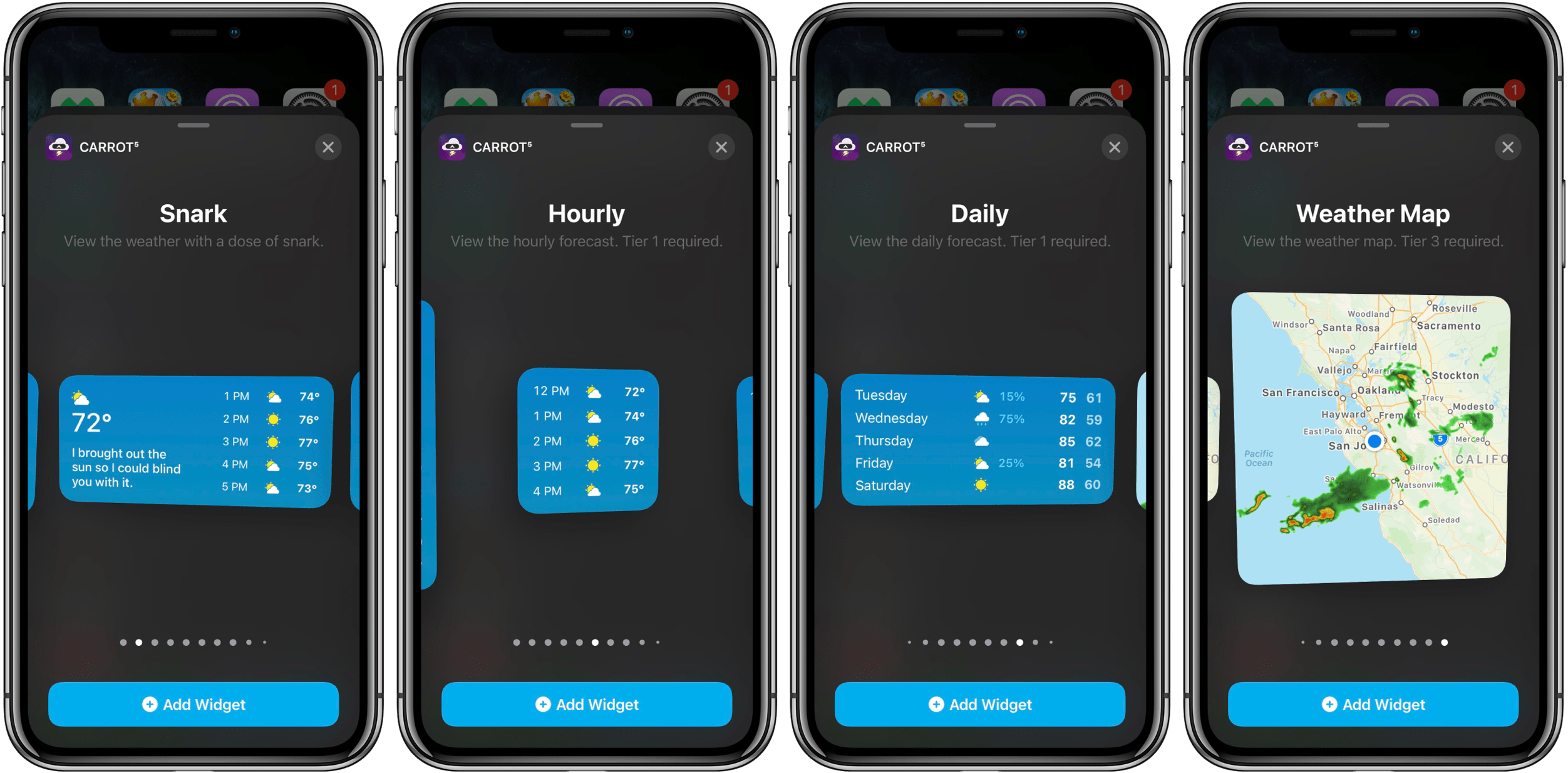 Carrot Weather shines on iOS 14 with 12 rich widgets, 25 Apple Watch ...