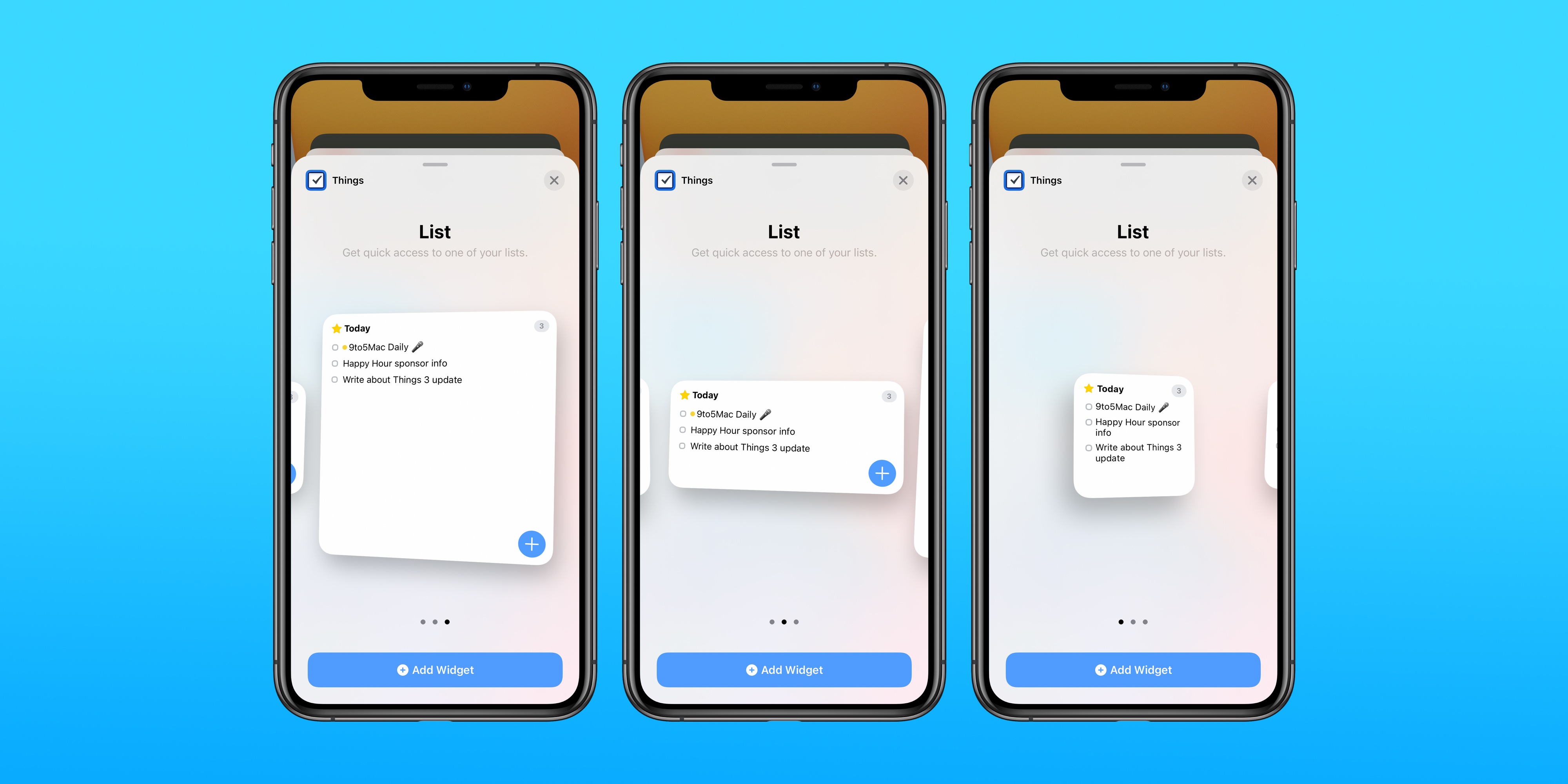 Things 3 task manager adds versatile home screen widgets, new Apple ...