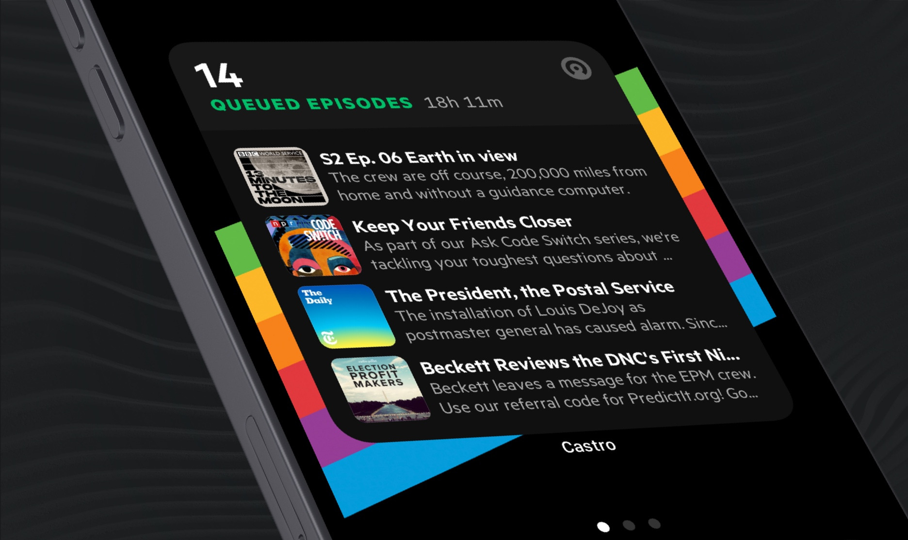 Castro podcast player gains sharp iOS 14 widgets with dark mode support ...