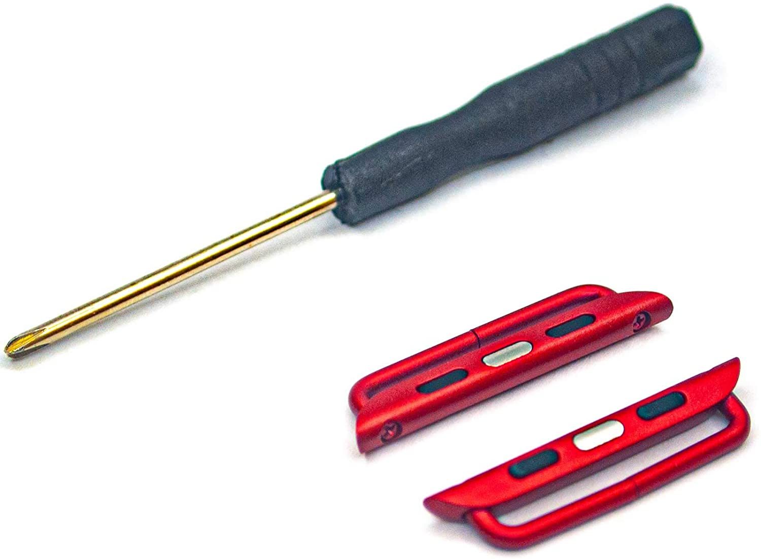 How-to: Match leather Apple Watch band lugs for red and blue models ...