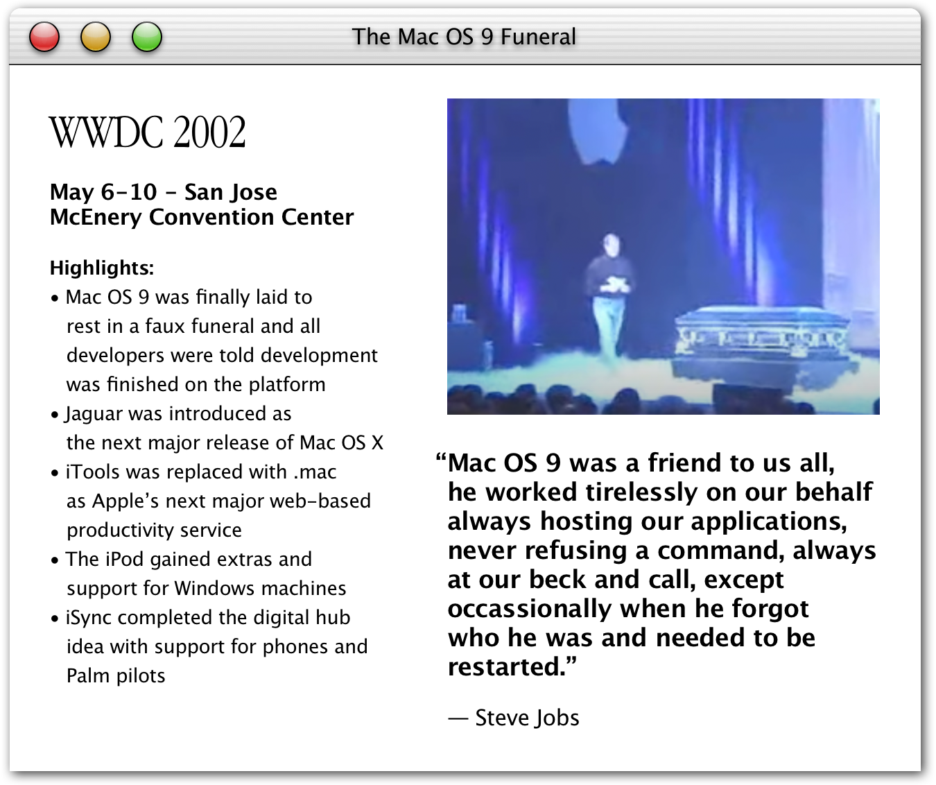 Explore some of the most memorable moments in WWDC history as we ...
