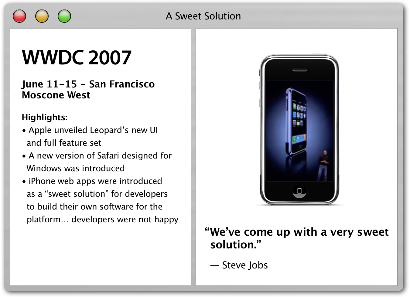Explore some of the most memorable moments in WWDC history as we ...