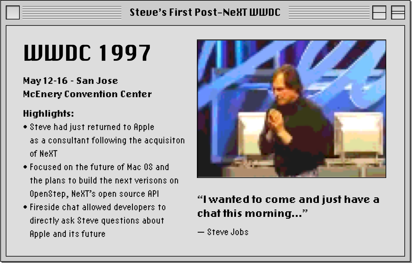 Explore some of the most memorable moments in WWDC history as we ...
