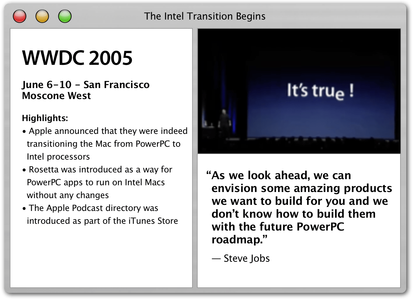 Explore some of the most memorable moments in WWDC history as we ...