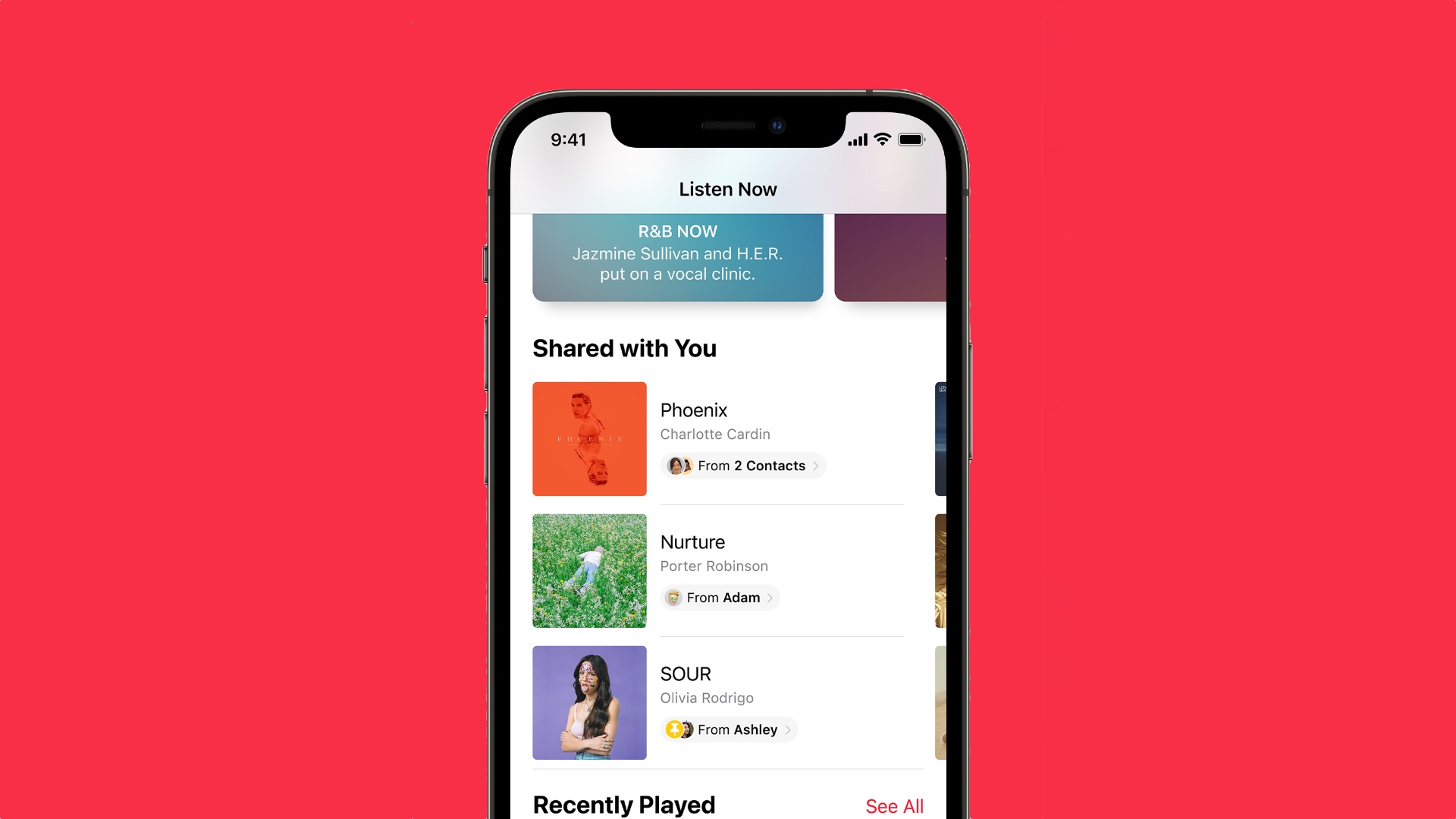 iOS 15 adds personalized recommendations to 'Listen Now' tab in ...