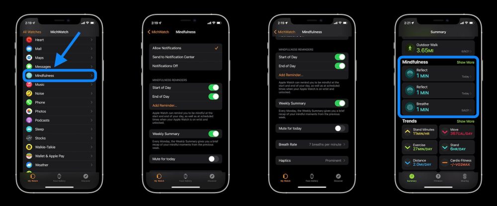 How the Mindfulness app works on Apple Watch in watchOS 8 - 9to5Mac
