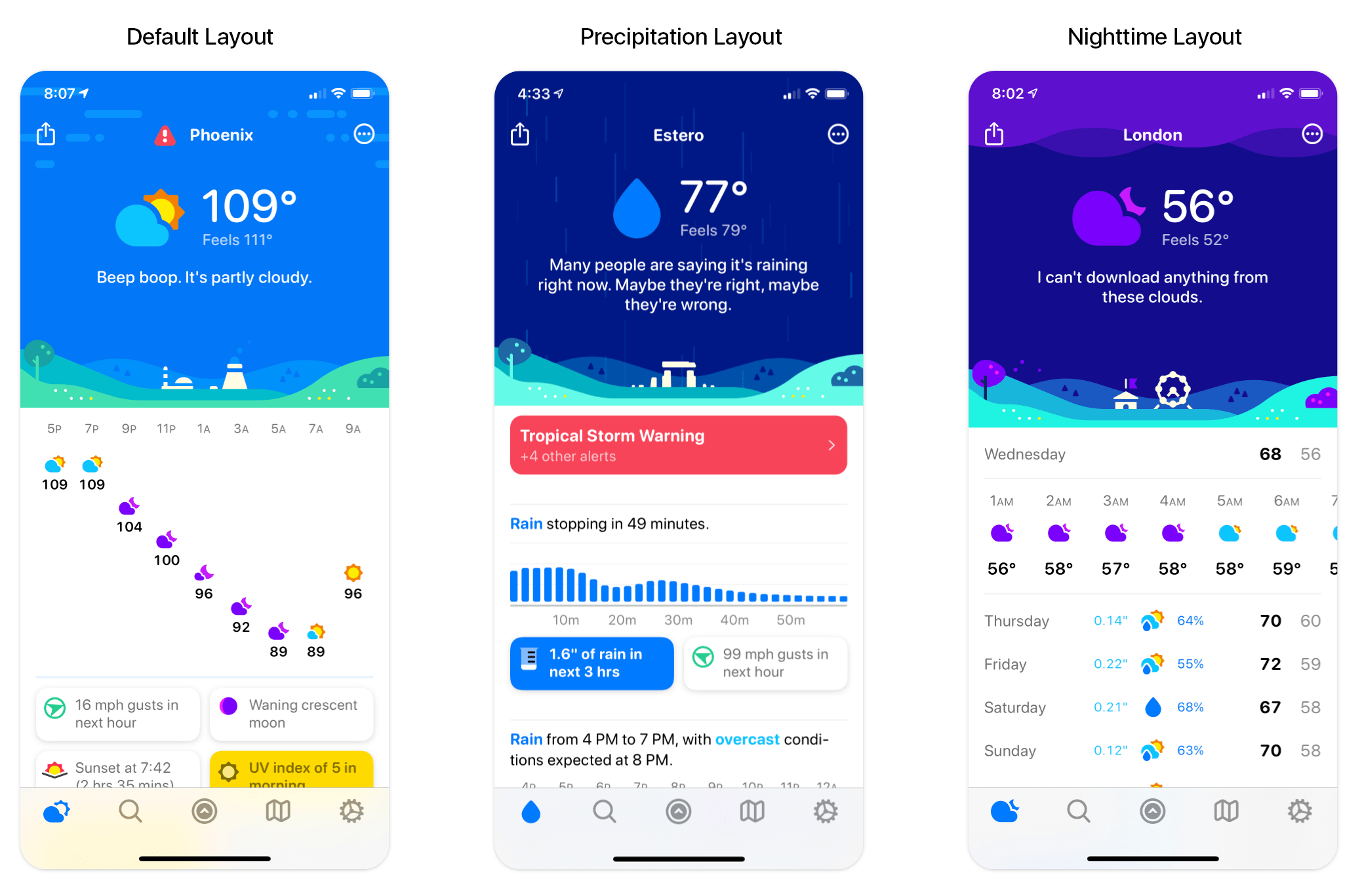 Carrot Weather adds Smart Layouts, ability to film your own ridiculous ...