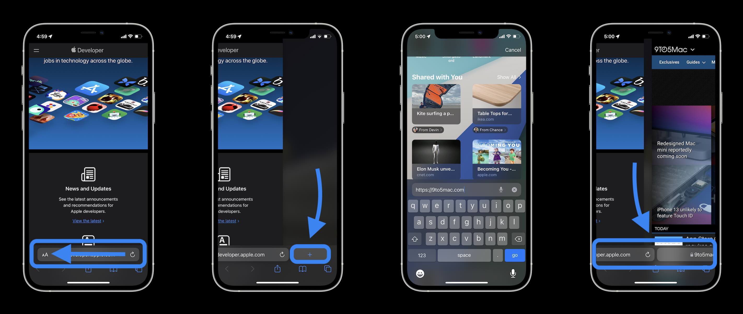 How Safari in iOS 15 works with new one-handed design - 9to5Mac