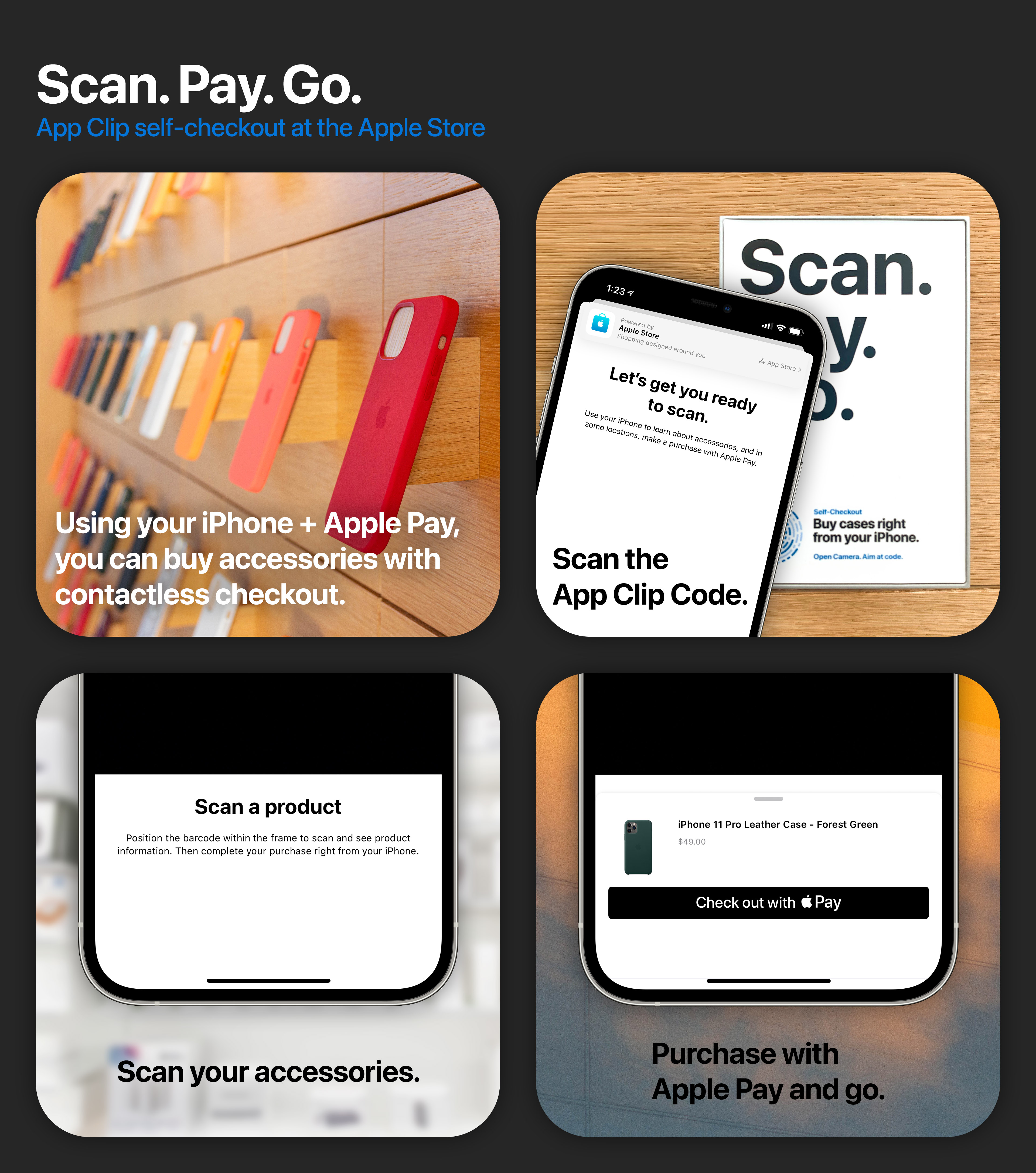 Scan, pay, go: App Clip self-checkout comes to the Apple Store app ...