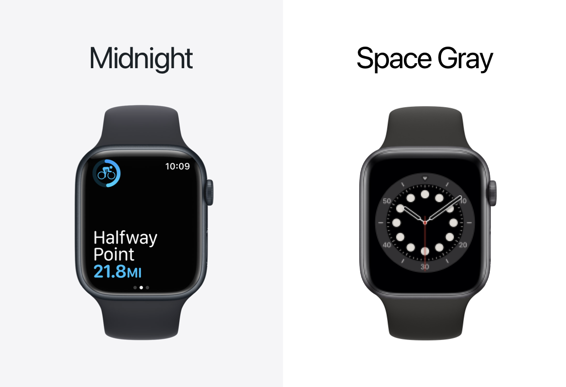 How Apple's new starlight and midnight colors compare to the classic ...