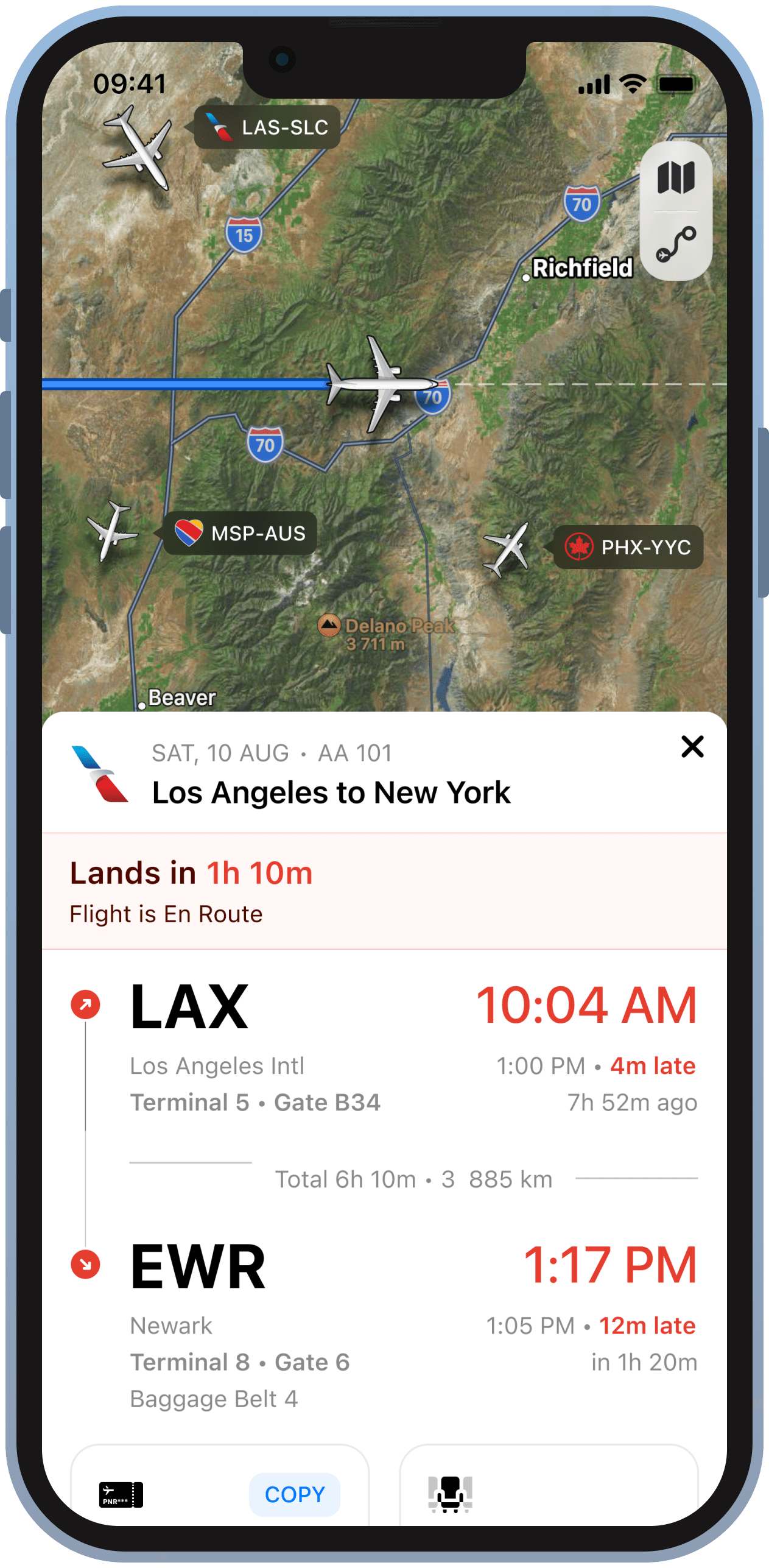 Flighty 2.0 is here with live tracking, radar enhancements, globe view ...