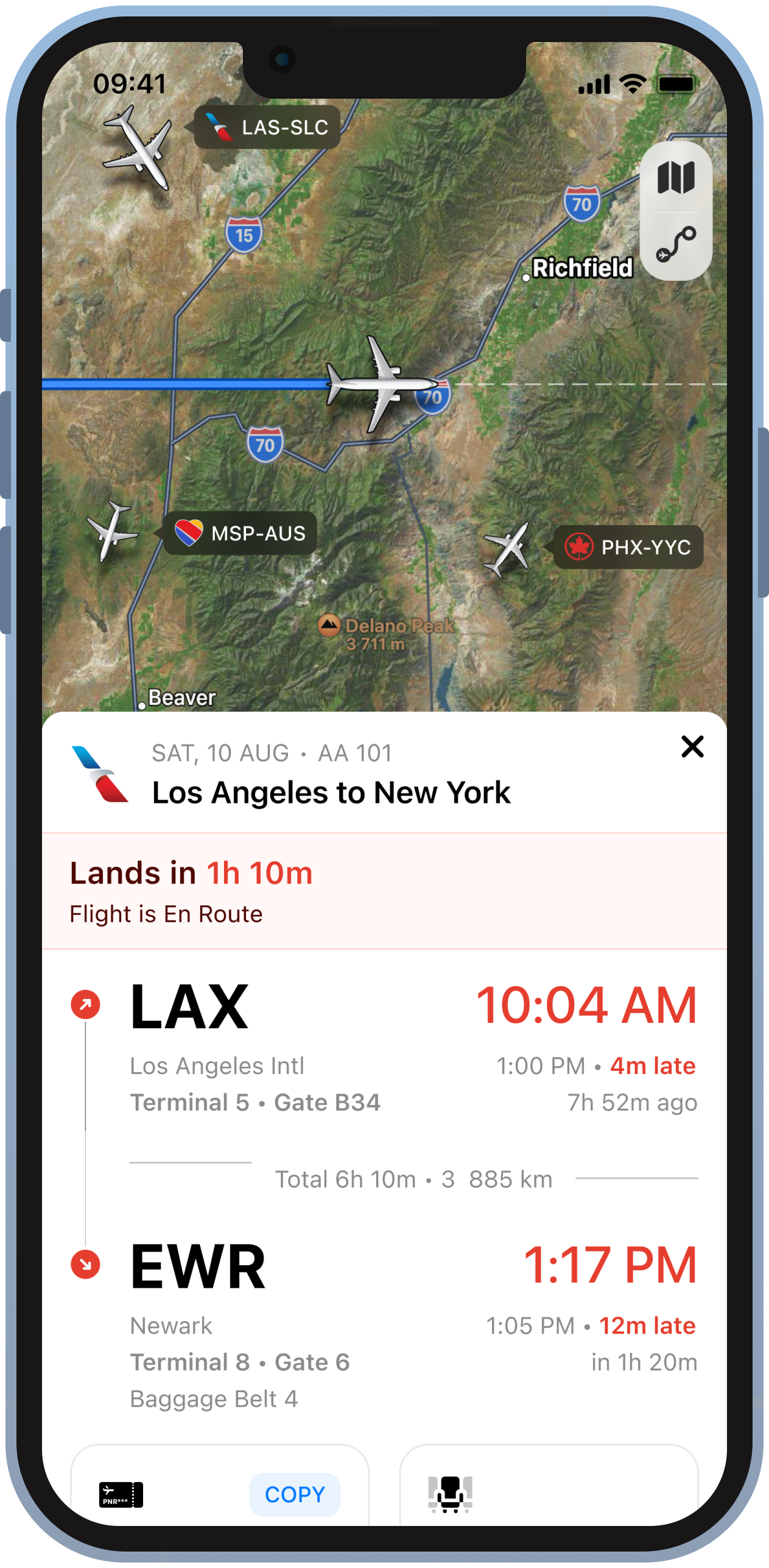 Flighty 2.0 is here with live tracking, radar enhancements, globe view ...