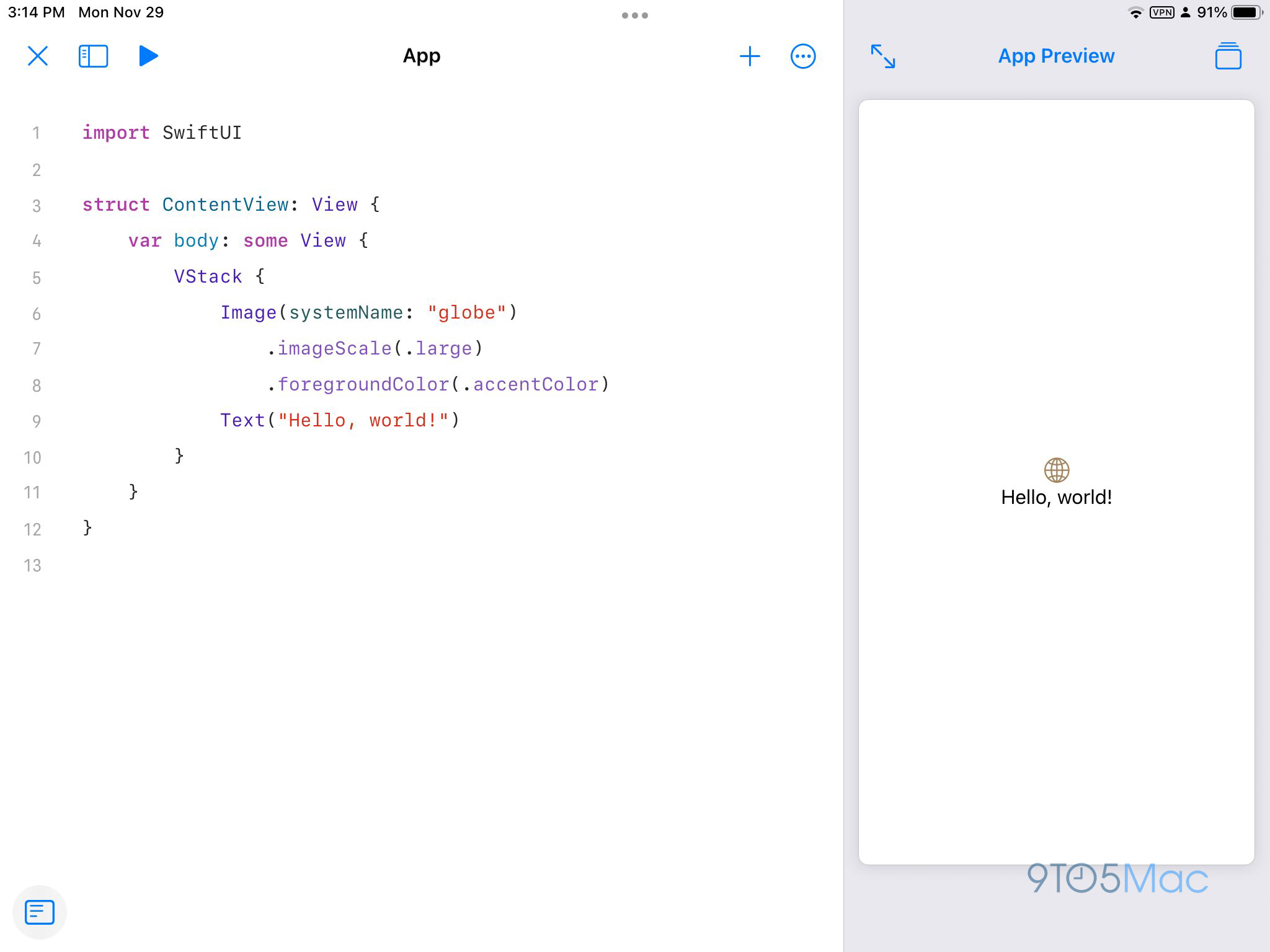 Here’s a first look at Swift Playgrounds 4 ahead of release - 9to5Mac