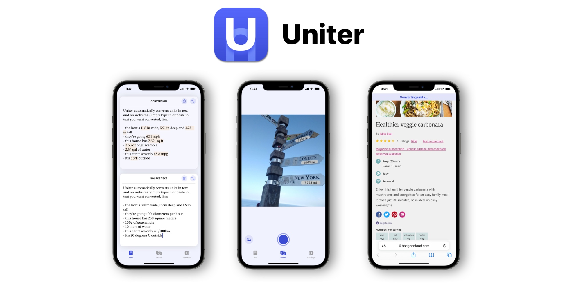 Uniter is a new iPhone and iPad app that converts units of measure in ...